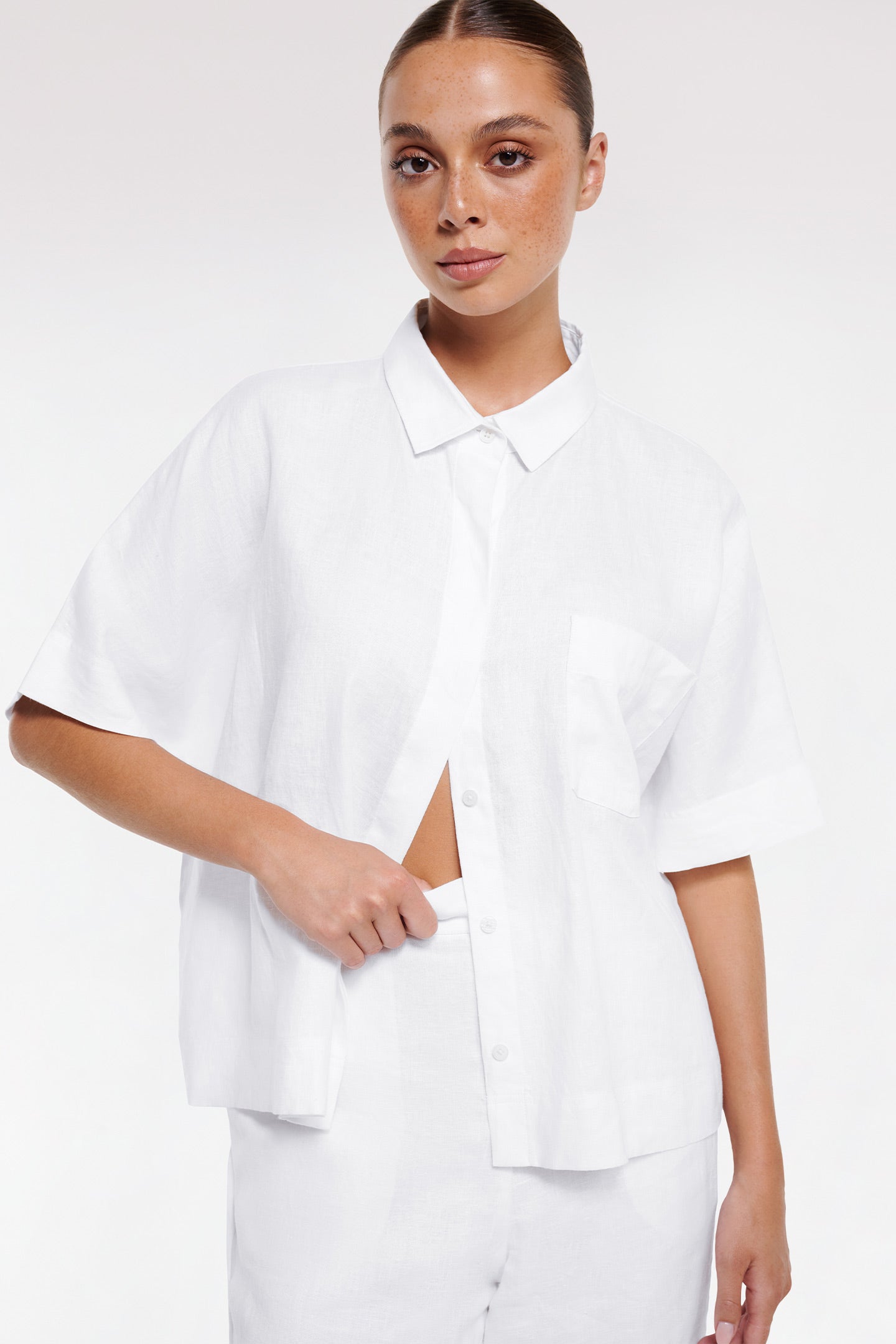 Buy LINEN BOXY SHIRT online at Intimo